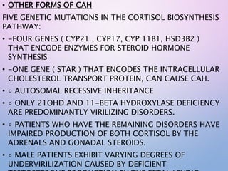 congenital adrenal hyperplasia | PPTX