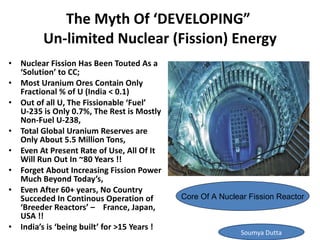 Nuclear Energy Myths and Realities by Soumya Dutta | PPT