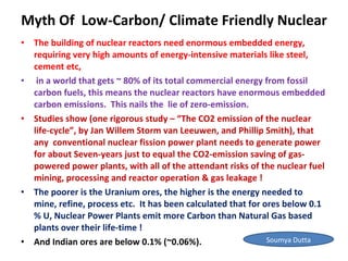 Nuclear Energy Myths and Realities by Soumya Dutta | PPT