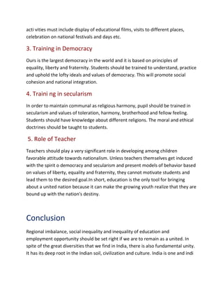 National integration pdf | PDF