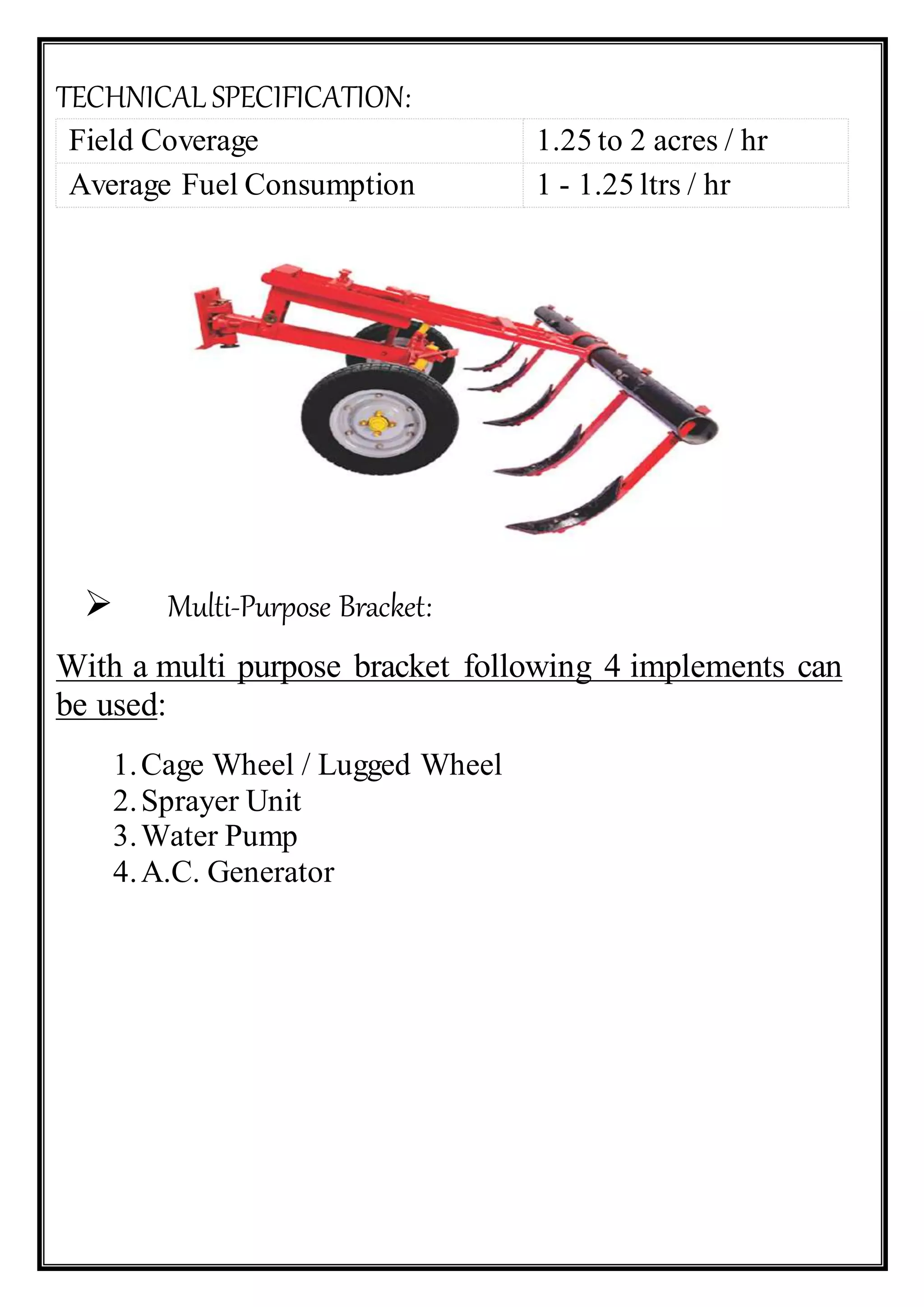 VST power tiller | DOCX