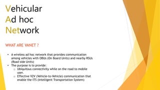 Architecture Security in VANET | PPTX