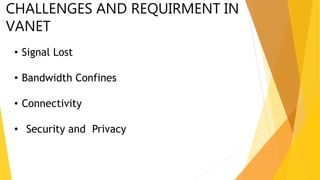Architecture Security in VANET | PPTX