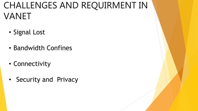 Architecture Security in VANET | PPTX