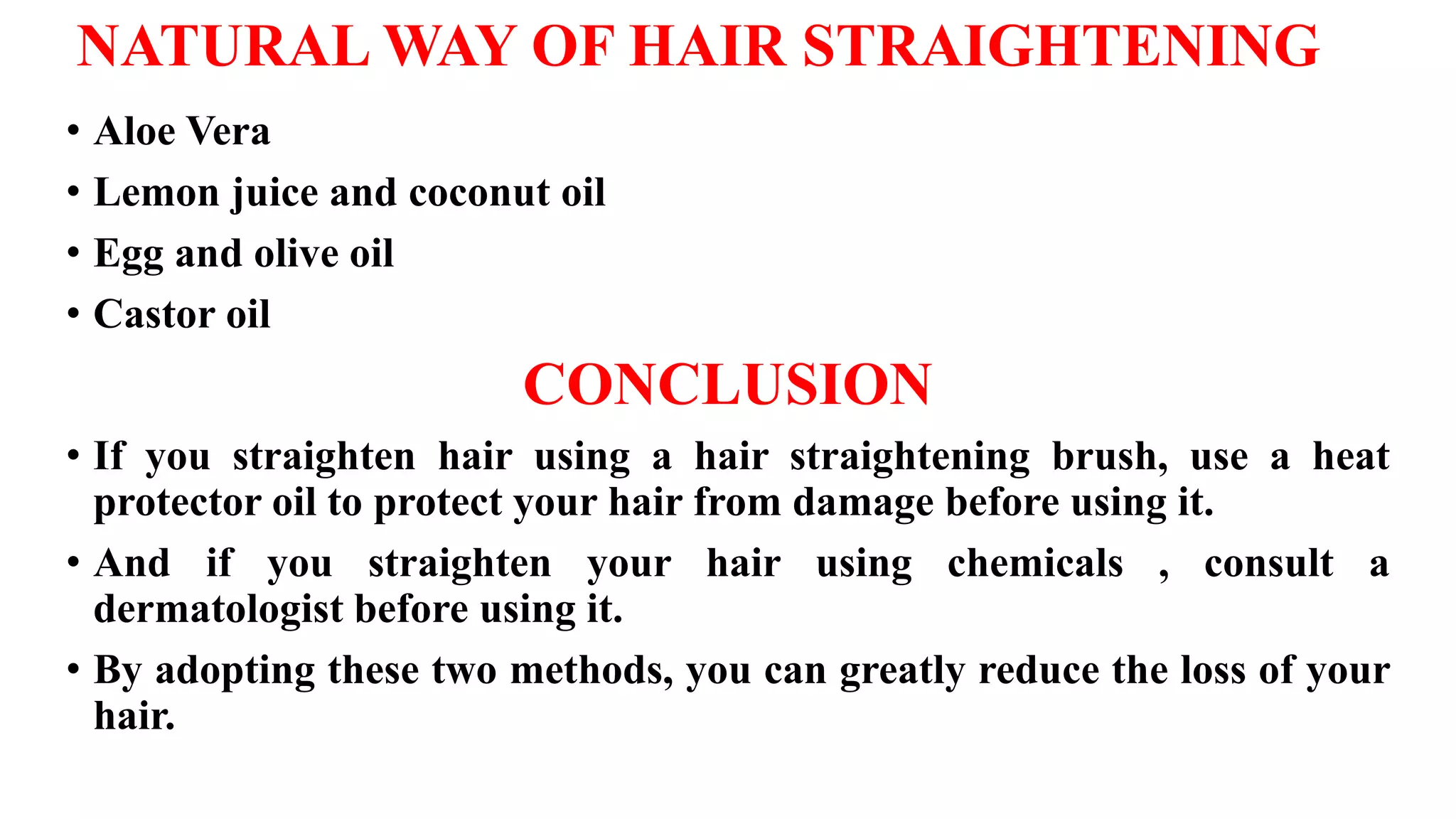 Chemistry Behind Hair Straightening | PDF