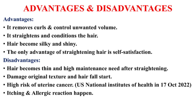 Chemistry Behind Hair Straightening | PDF | Hair Care | Beauty