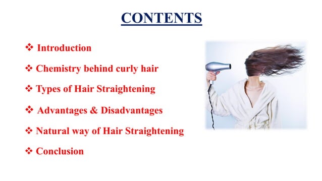 Chemistry Behind Hair Straightening | PDF | Hair Care | Beauty