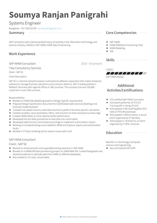 Soumya ranjan panigrahi visualcv_resume_hana | PDF
