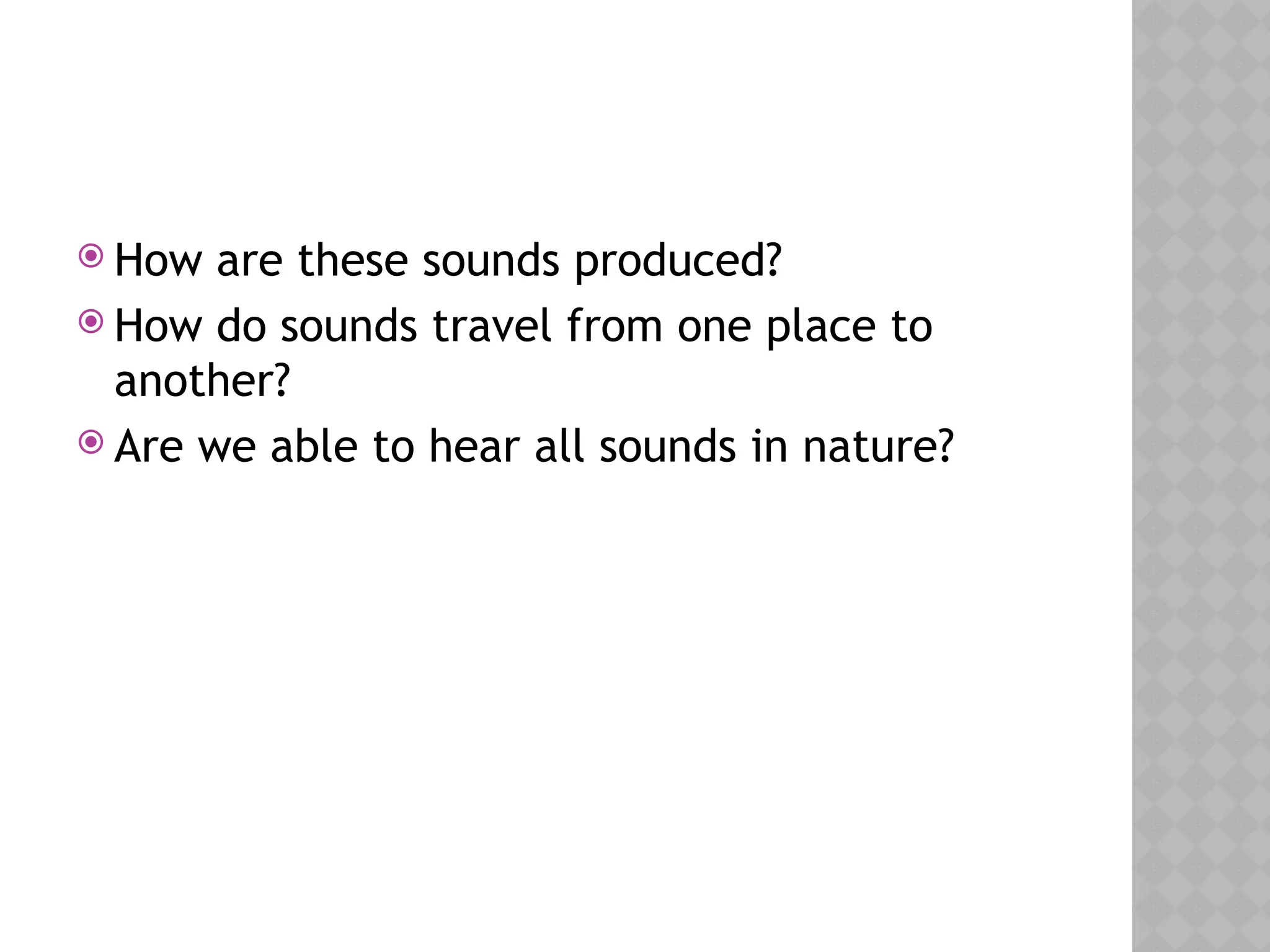 Introduction Of Sound And Its Basics For Easy Understanding Ppt