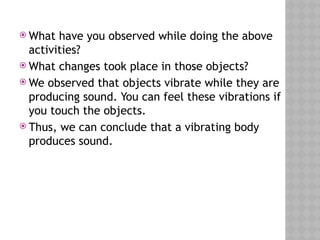 Introduction of sound and it's basics for easy understanding | PPT