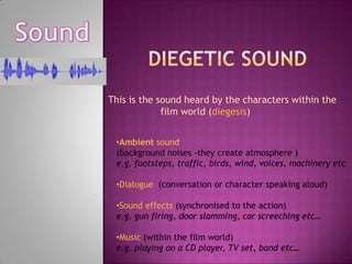 Sound -overview of sound in film | PPT