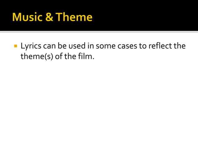 Film Sound Techniques | PPTX | Soundtracks, TV and Showtunes | Music