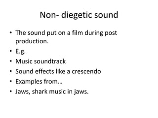 Media studies-Sound | PPTX | Soundtracks, TV and Showtunes | Music