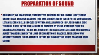 Sound class 9 | PPTX