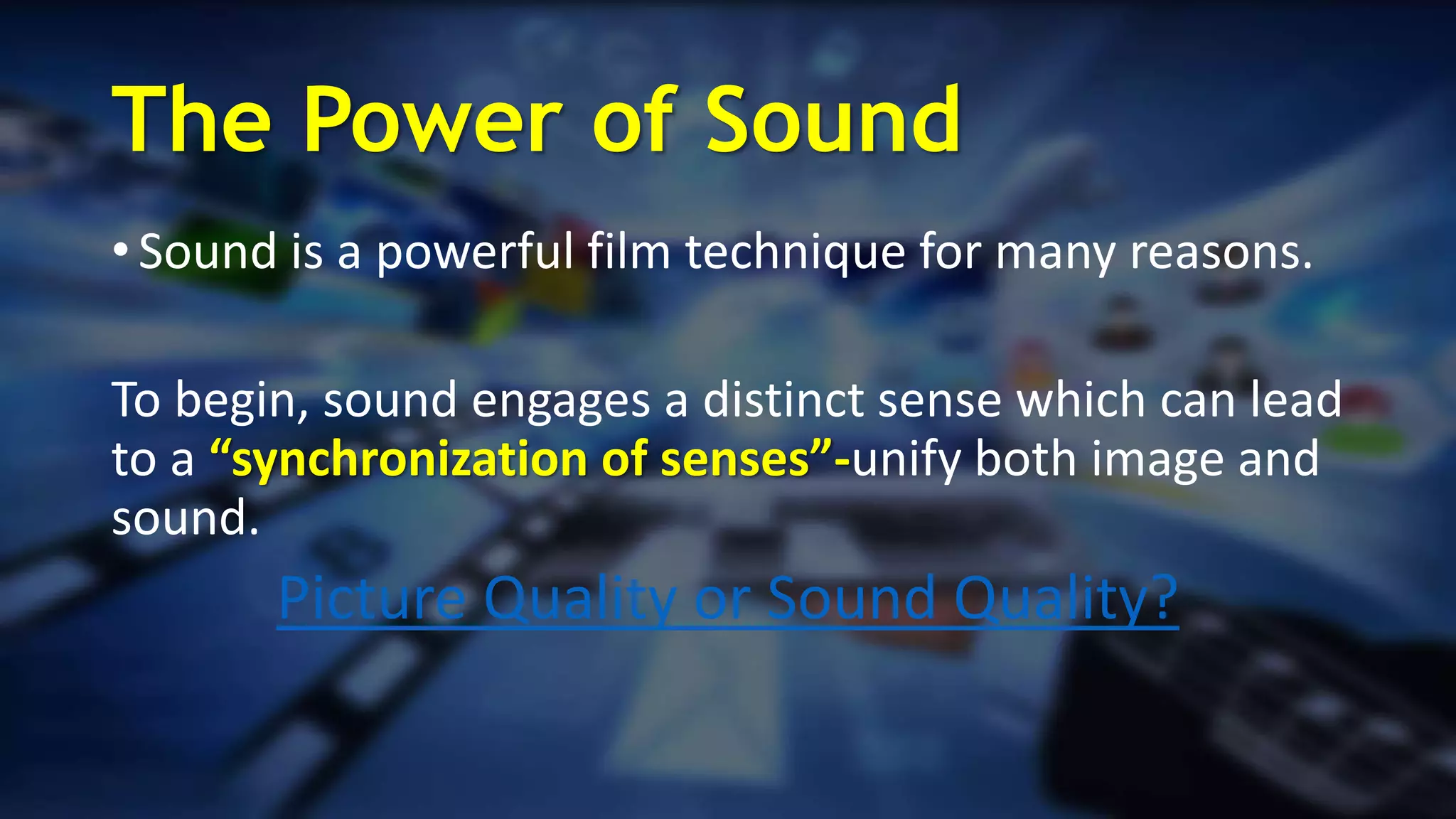 Introduction to Media Studies: Sound | PPTX