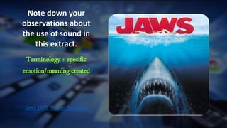 Introduction to Media Studies: Sound | PPTX