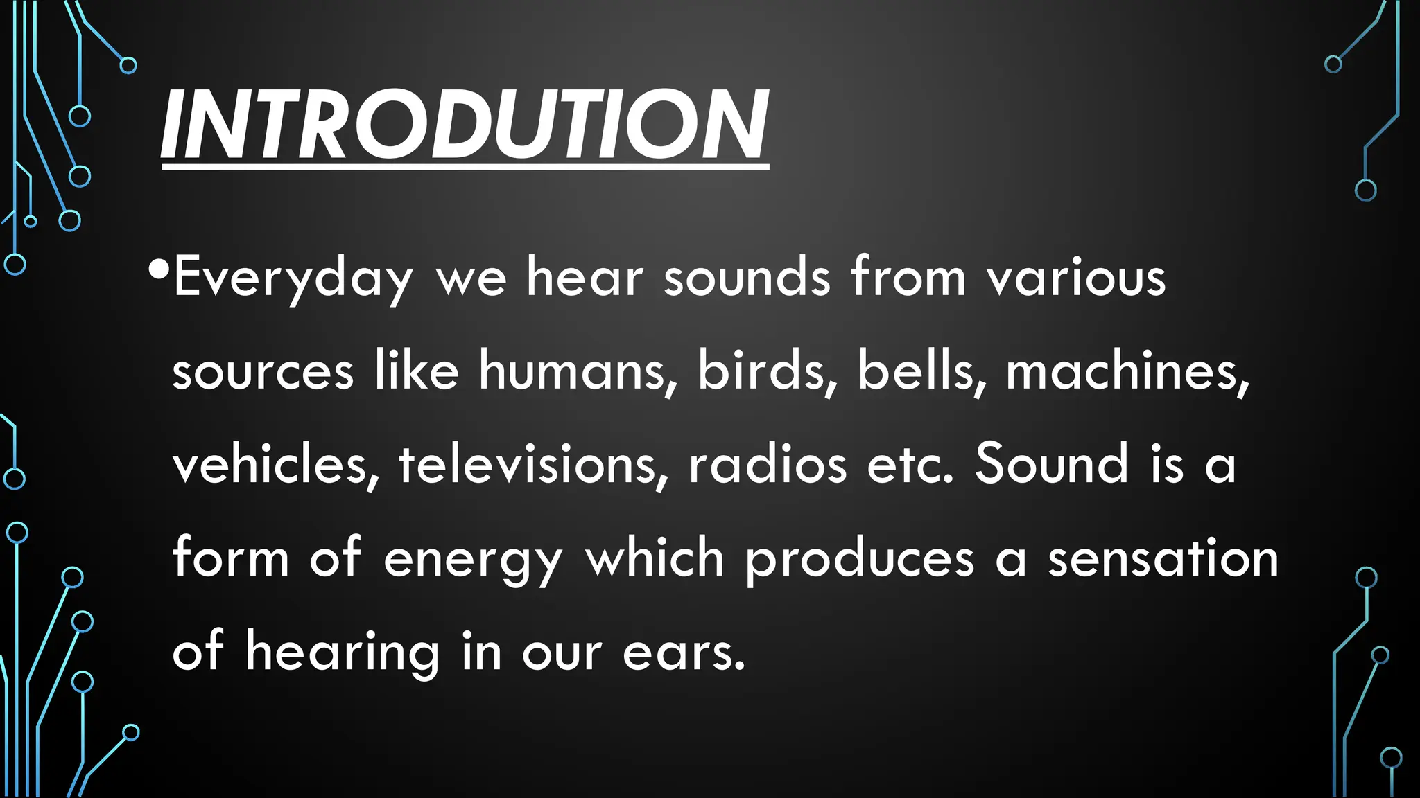 SCIENCE CHAPETR - SOUND FOR GRADE 9 STUDENTS | PPTX