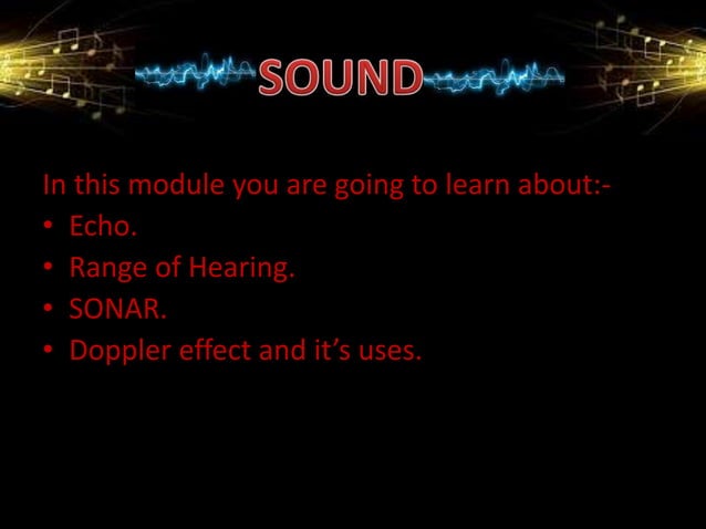 Sound project | PPT