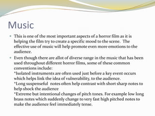 Sound horror film research | PPTX