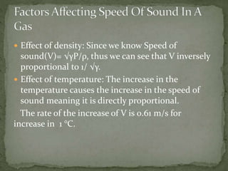The methodology of propagation of sound waves | PPTX
