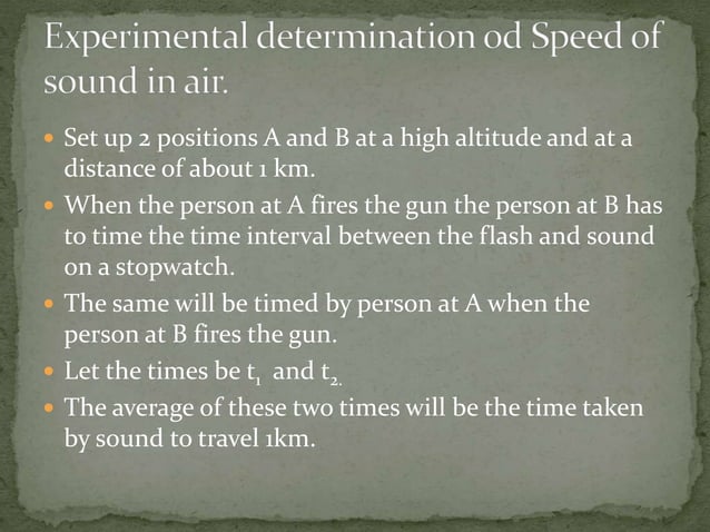 The methodology of propagation of sound waves | PPT