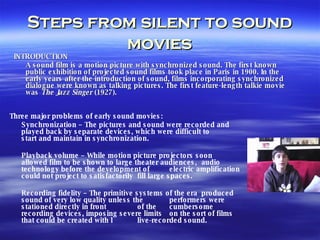Sound Movies | PPT