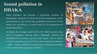 Sound Pollution | PPTX