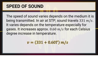 Introduction to Sound Wave: Speed of Sound | PDF