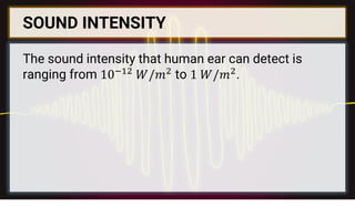 Introduction to Sound Wave: Sound Intensity | PDF