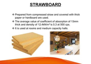 Sound absorption and sound absorbers | PPTX