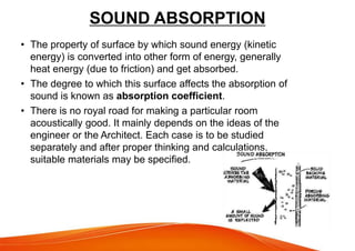 Sound absorption and sound absorbers | PPTX