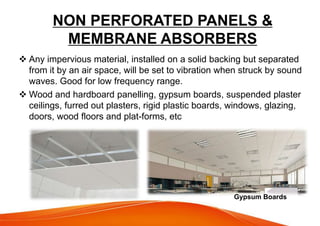 Sound absorption and sound absorbers | PPTX