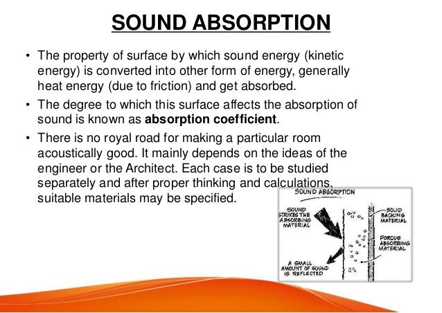Sound absorption and sound absorbers