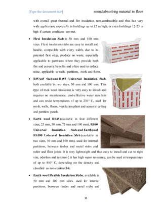 Sound absorbing material | DOCX