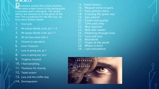 Sound and editing lucy by iesha | PPTX