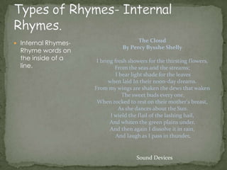 Sound and Grammatical Devices | PPT