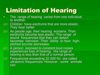 Sound and hearing | PPT