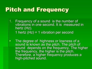 Sound and hearing | PPT