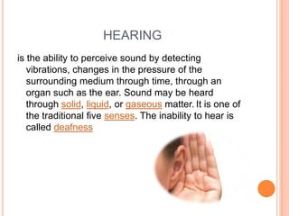Sound and hearing by mairasadiq | PPTX