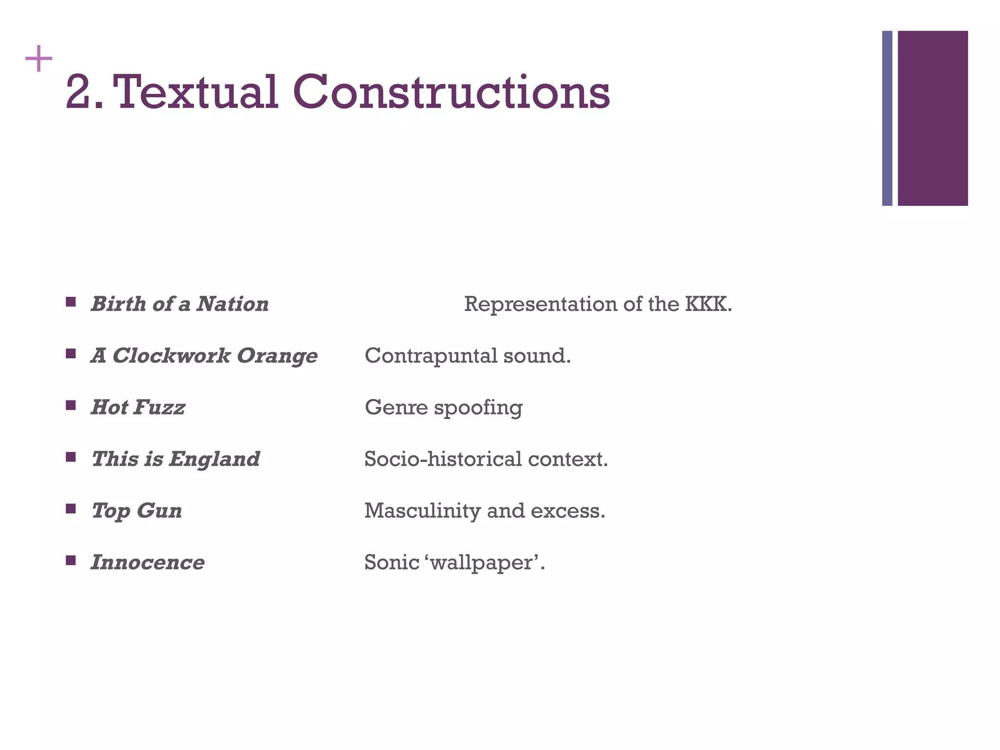 Sound And Music In Film | PPS | Soundtracks, TV and Showtunes | Music