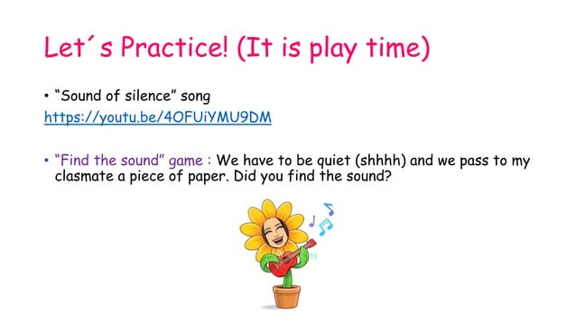 Sound and silence | PPT