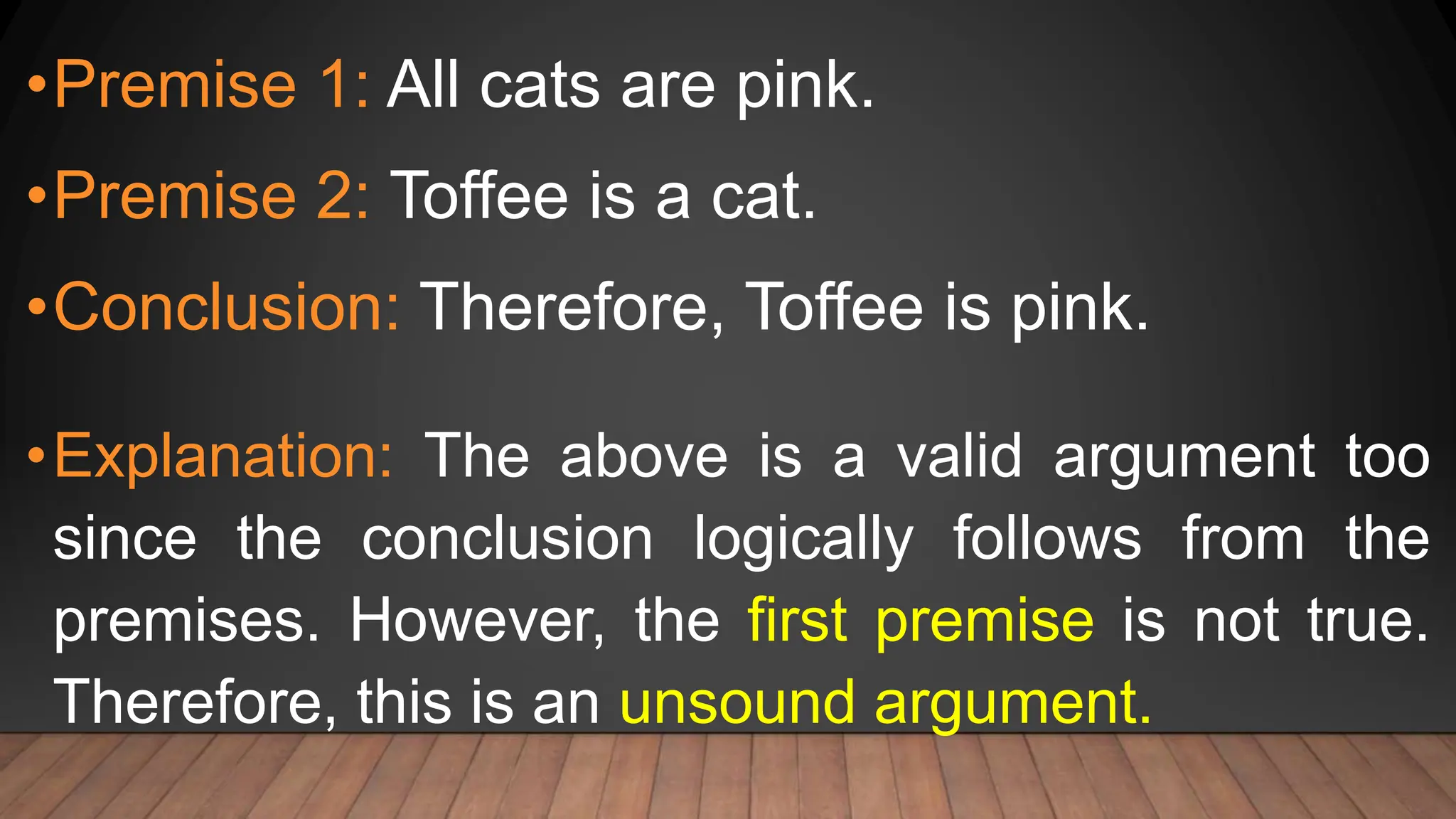 Logic Philosophy Sound and unsound argument | PPTX