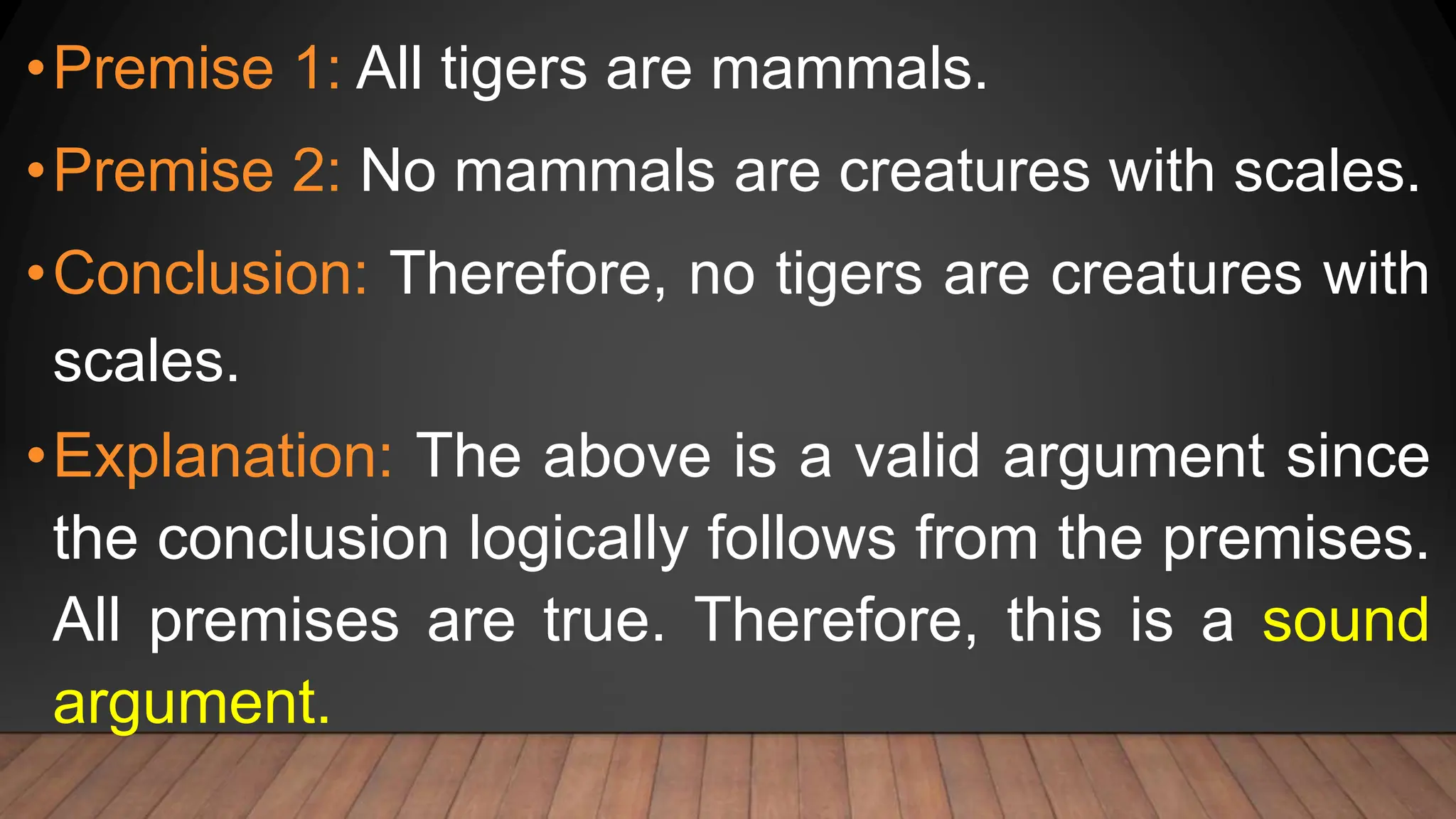 Logic Philosophy Sound and unsound argument | PPTX