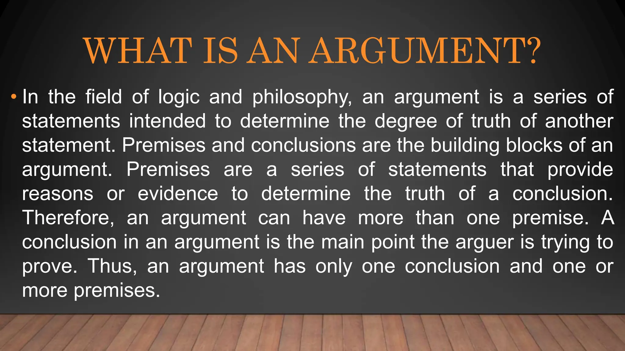Logic Philosophy Sound and unsound argument | PPTX