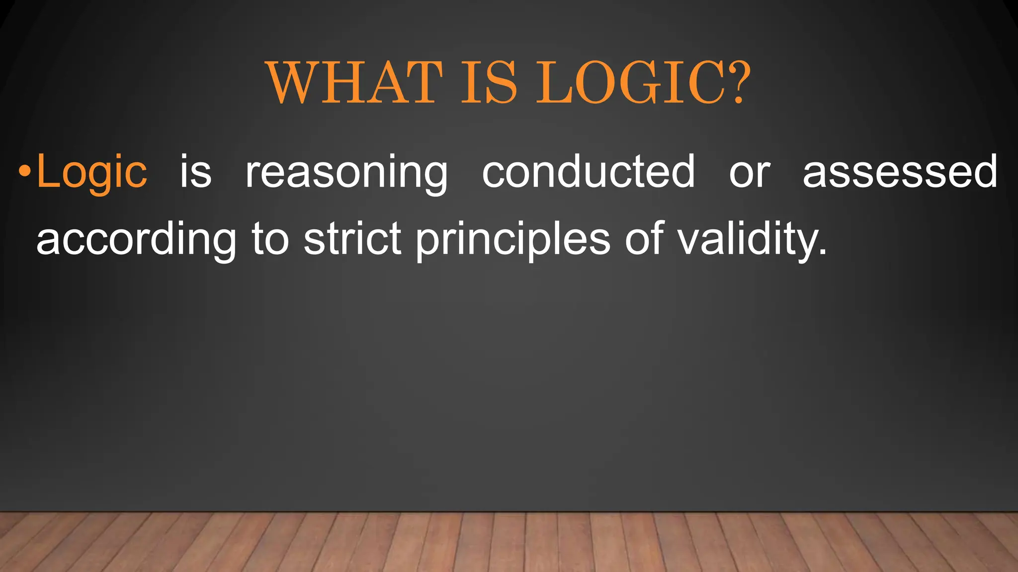 Logic Philosophy Sound and unsound argument | PPTX