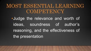 Logic Philosophy Sound and unsound argument | PPTX