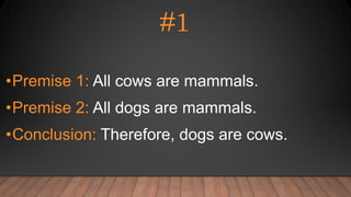 Logic Philosophy Sound and unsound argument | PPTX