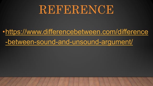 Logic Philosophy Sound and unsound argument | PPTX