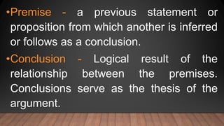 Logic Philosophy Sound and unsound argument | PPTX