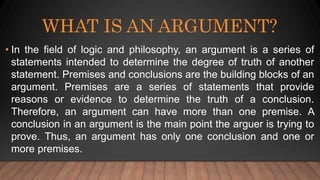 Logic Philosophy Sound and unsound argument | PPTX